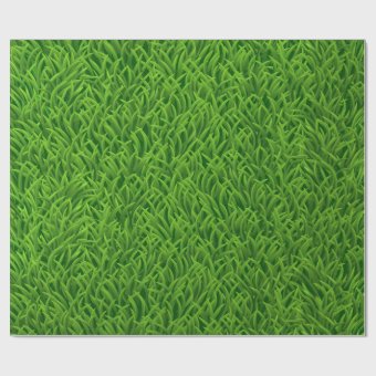 Green grass texture wrapping paper | Zazzle