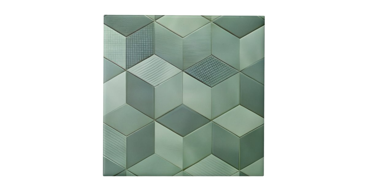 green grass tiles green cube | Zazzle