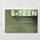Green grudge color block boy sweet sixteen invitation | Zazzle
