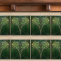 Green Heart Backsplash Repro Art Nouveau Ceramic Tile | Zazzle