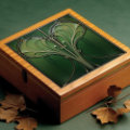 Green Heart Backsplash Repro Art Nouveau Ceramic Tile | Zazzle
