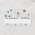 Green Herbs Naturopath Appointment Business Card | Zazzle