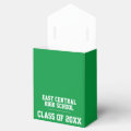 Green High School Graduation Party Favor Box | Zazzle