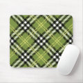 Green Irish Plaid Pattern Mouse Pad | Zazzle