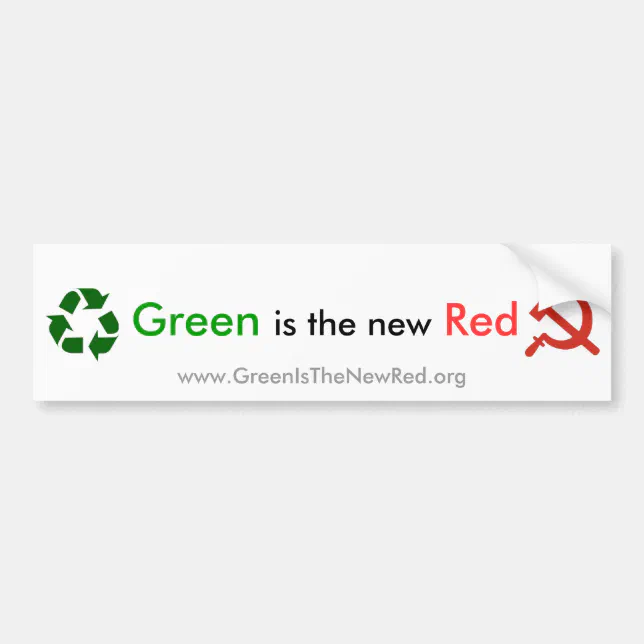 Green is the new Red Bumper Sticker | Zazzle