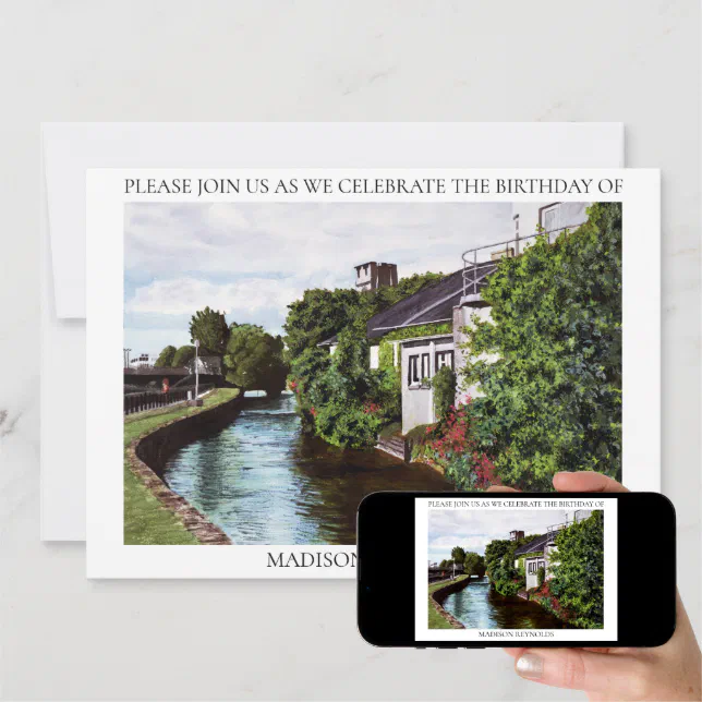 Green Island Illustration Invitation | Zazzle