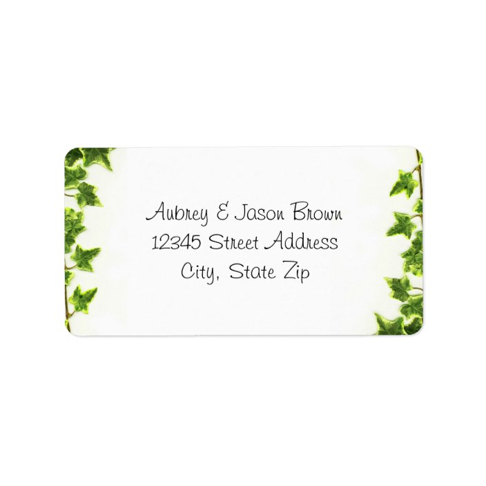 Green Ivy - Address Labels | Zazzle.com