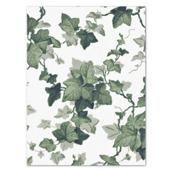 Green Ivy Leaves and Vines Decoupage Tissue Paper | Zazzle