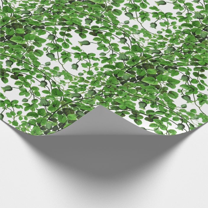 Green Ivy Vine Botanical Wrapping Paper | Zazzle.com