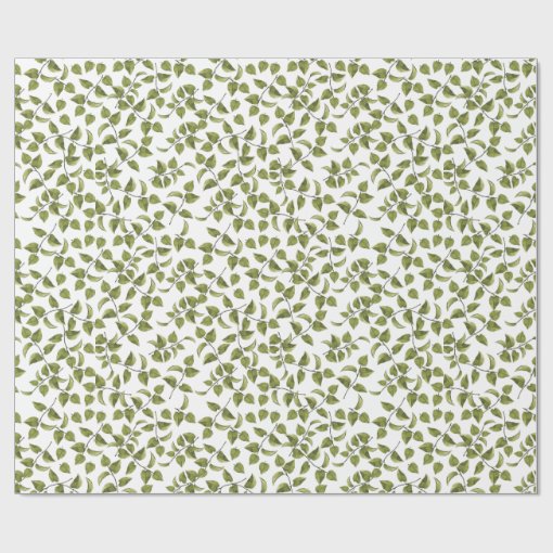 Green Ivy Vine Wrapping Paper | Zazzle