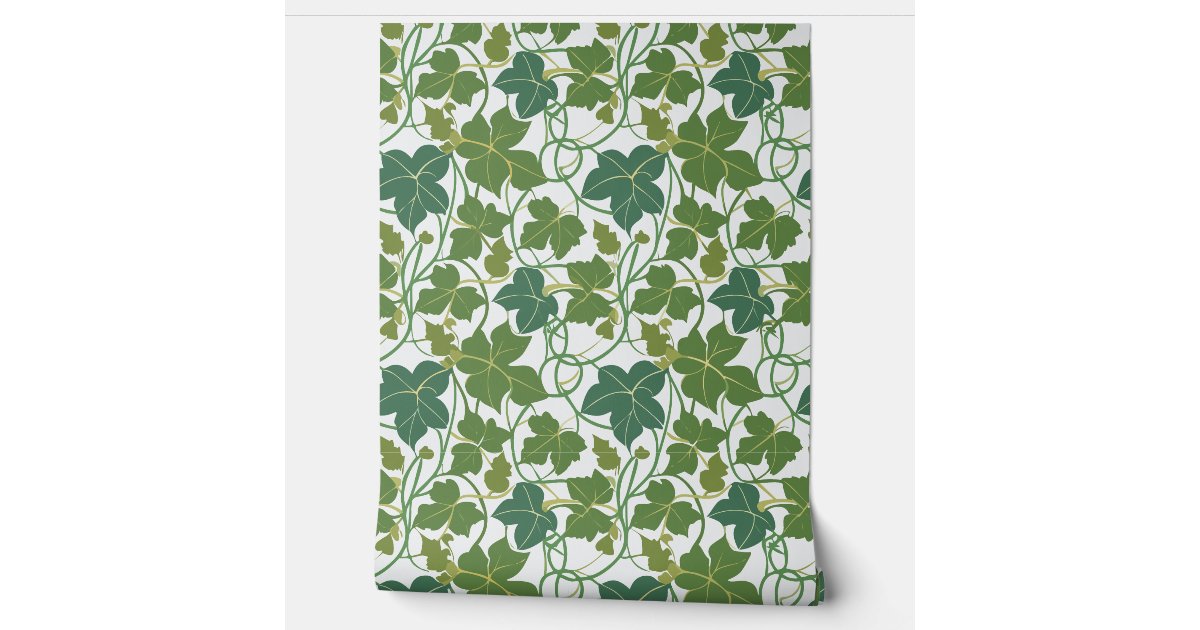 Green Ivy Wallpaper | Zazzle