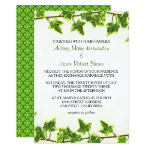 Ivy Wedding Invitations | Zazzle