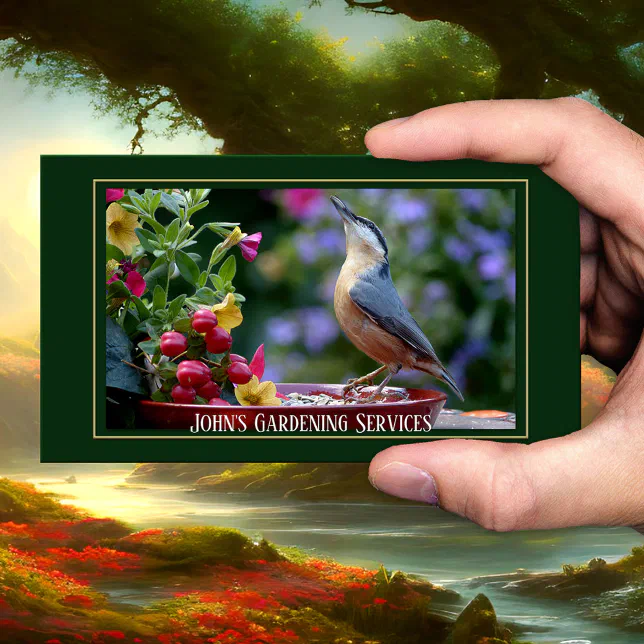 Green Landscaping Gardening Business Card | Zazzle