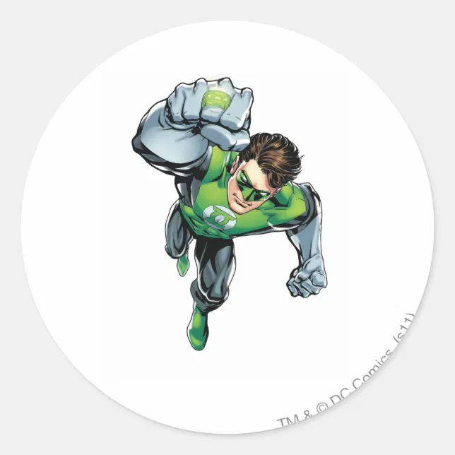 Green Lantern - Comic, Arm Raise Classic Round Sticker | Zazzle