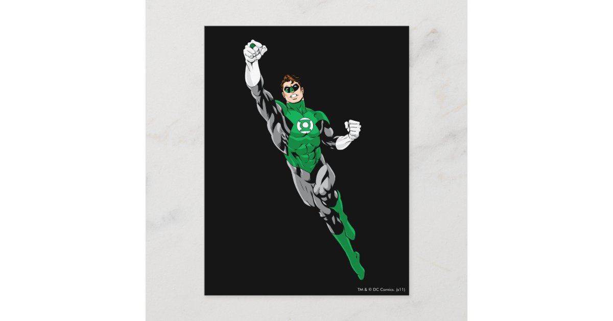 Green Lantern - Flying Up Postcard | Zazzle