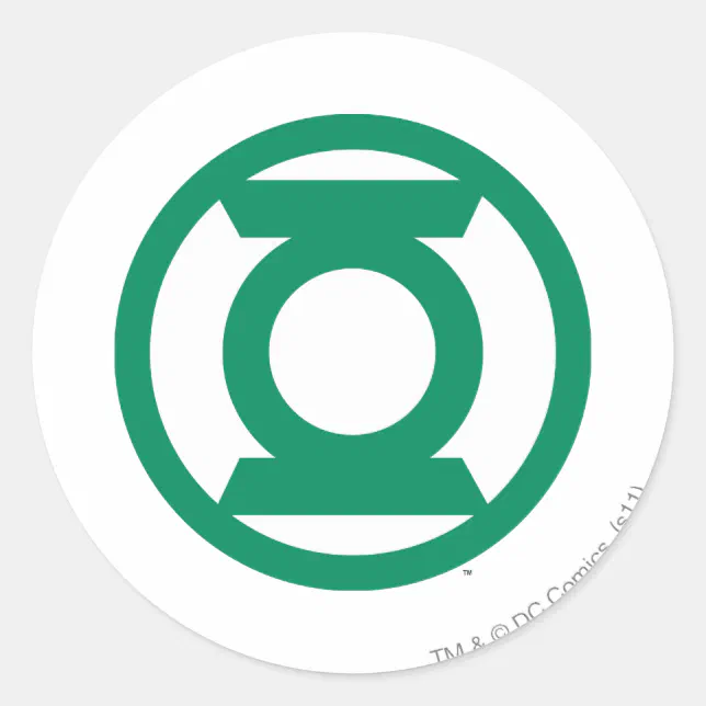 Green Lantern Logo 13 Classic Round Sticker | Zazzle