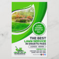 Green Lawn Care Landscaping Mow Mulching Service Flyer | Zazzle