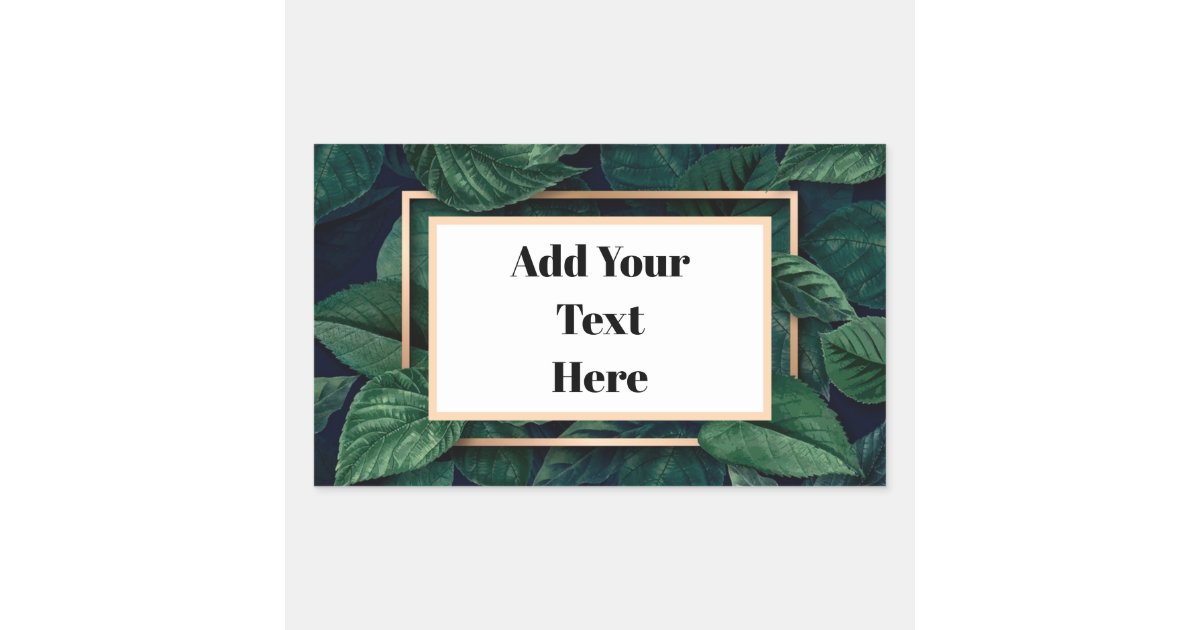Green Leaf Shipping Labels | Zazzle