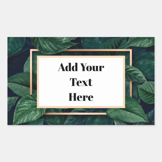 Green Leaf Shipping Labels | Zazzle
