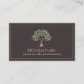 Green Leaves Tree Business Card | Zazzle