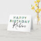 Green Letters Simple Style Personalized Birthday Card | Zazzle