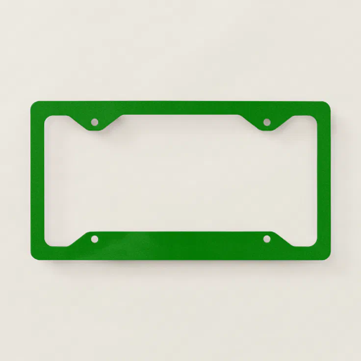 Green License Plate Frame | Zazzle