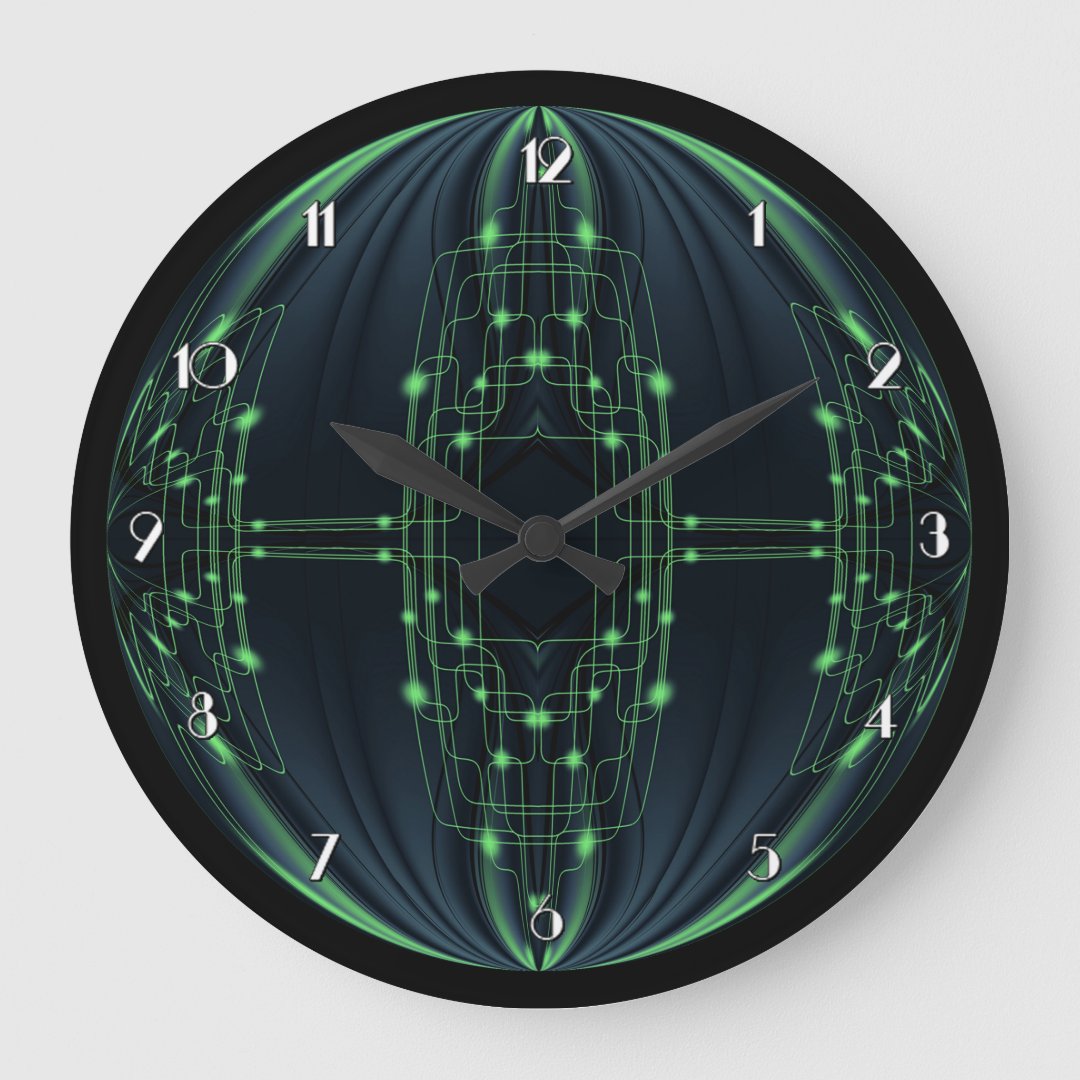 Green Light Technology Wall Clock | Zazzle