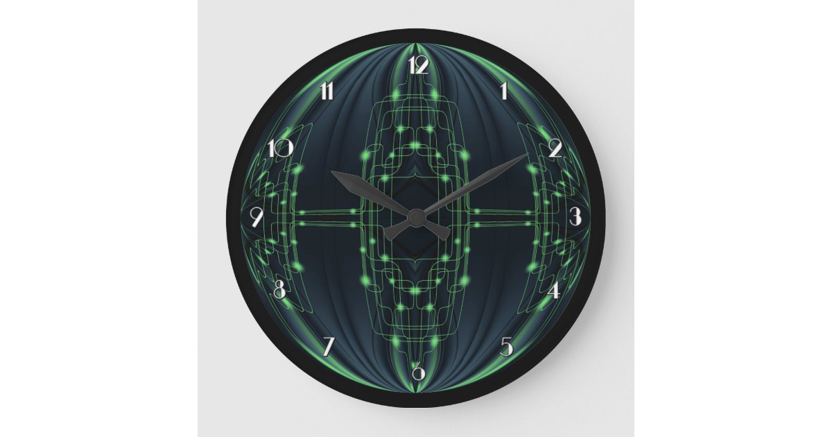 Green Light Technology Wall Clock | Zazzle