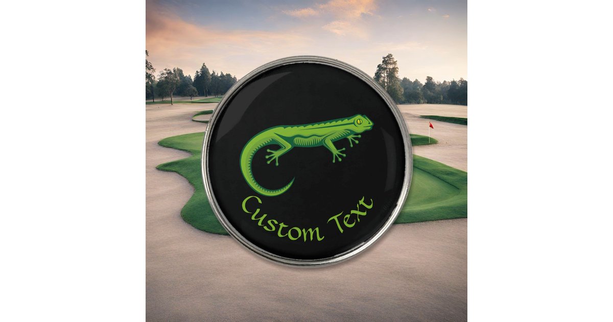 Green Lizard Golf Ball Marker | Zazzle