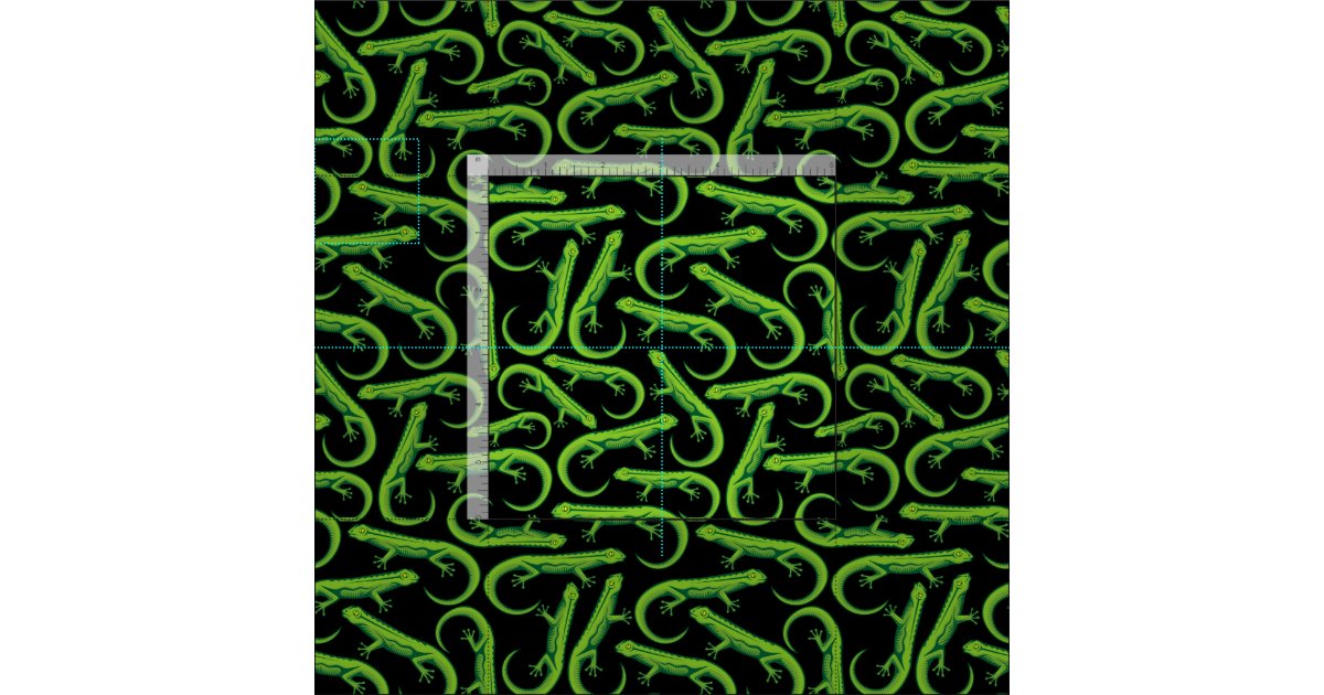 Green Lizard Pattern Fabric | Zazzle.com