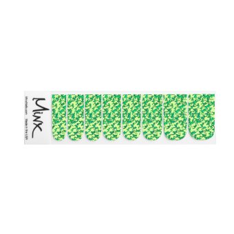 Green lizards on a lime green background minx nail wraps | Zazzle