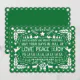 Green Love Peace Joy papel picado Christmas Holiday Card | Zazzle