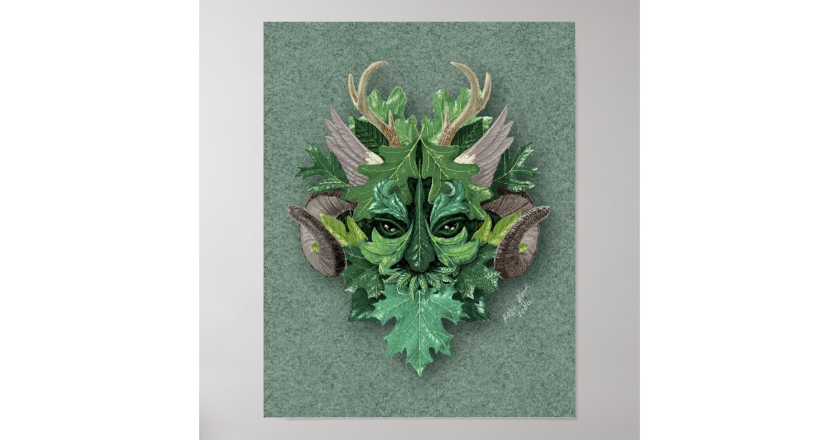 Green Man - Print or Poster | Zazzle