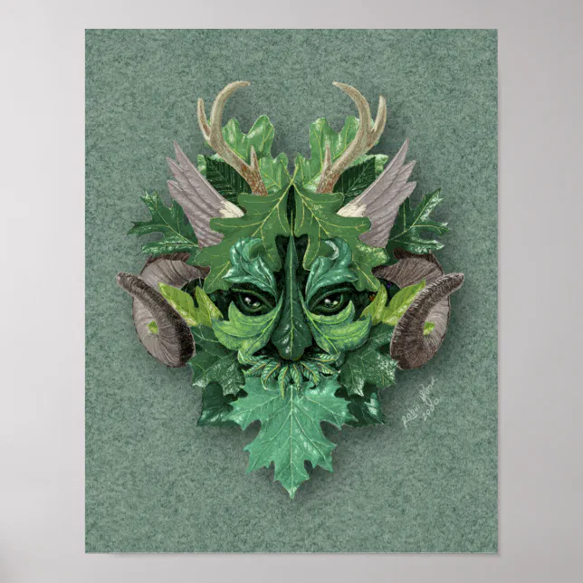 Green Man - Print or Poster | Zazzle