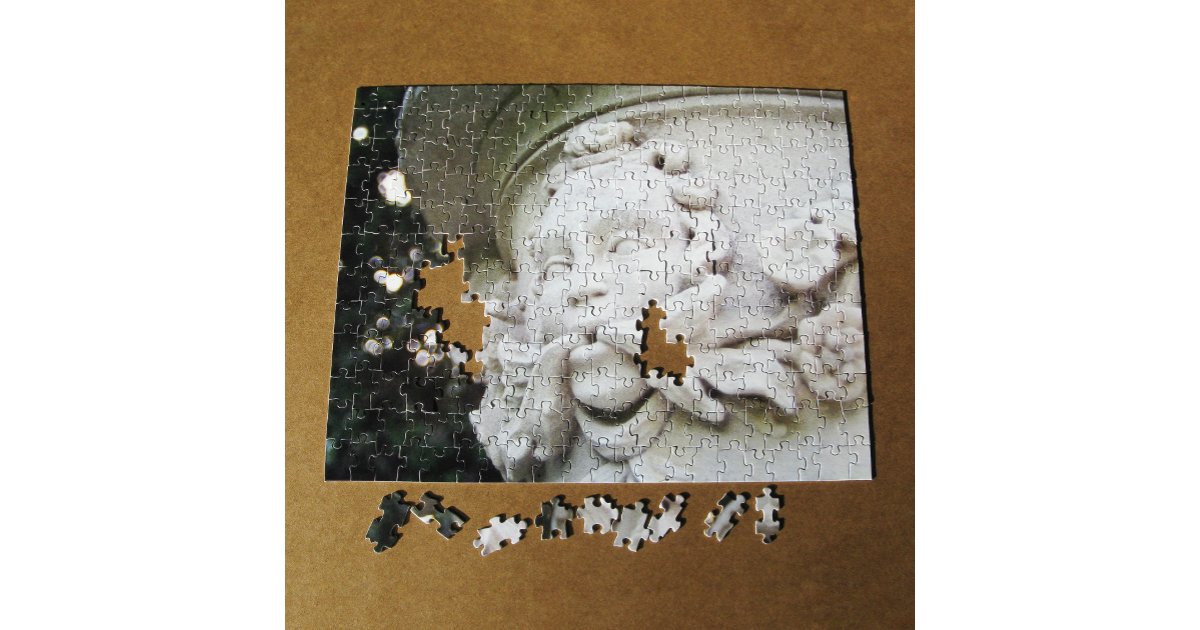 Green Man Sculpture Jigsaw Puzzle | Zazzle