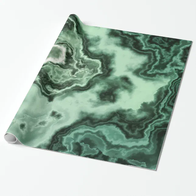 Green Marble 1 Wrapping Paper | Zazzle