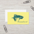 Green Matuka streamer fly fishing, fly tying art Business Card | Zazzle