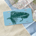 Green Matuka streamer, fly fishing, fly tying art License Plate | Zazzle