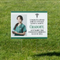 Green Medical School Graduation Photo Yard Sign | Zazzle