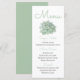 Green Menu Watercolor Succulent Cactus Wedding | Zazzle
