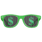 Green Money Dollar Sign Retro Sunglasses | Zazzle