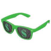 Green Money Dollar Sign Retro Sunglasses | Zazzle