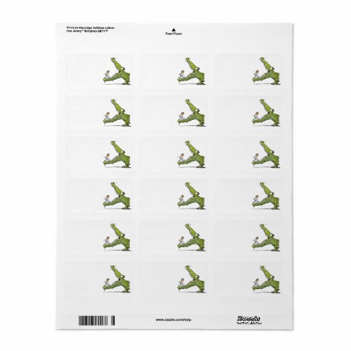Green Monster Address Label | Zazzle