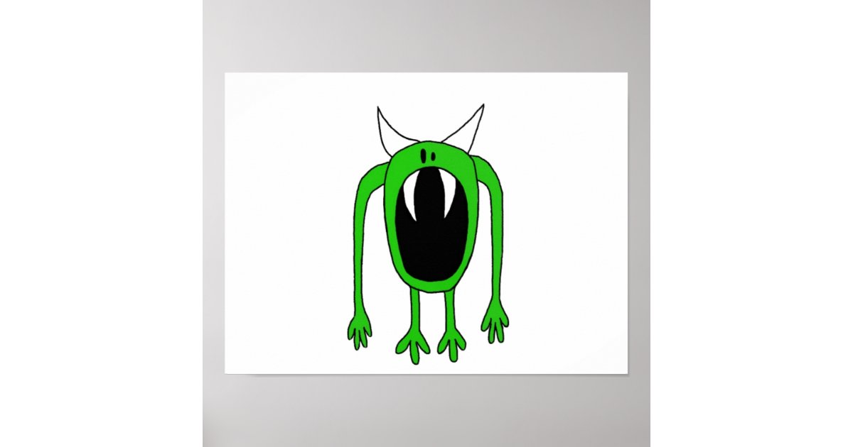 Green Monster Poster | Zazzle