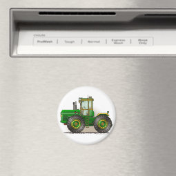 Green Monster Tractor Magnets | Zazzle