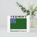 Green Mountain Boys Flag of the Vermont Republic Postcard | Zazzle