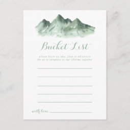 Green Mountain Country Bucket List Cards | Zazzle