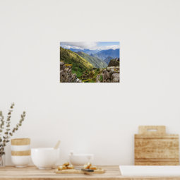 Green Mountains of Inca Trail, Peru Poster | Zazzle