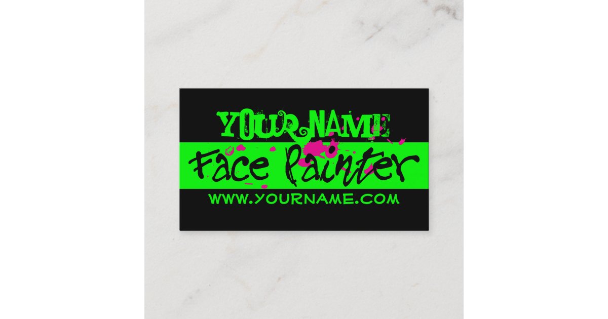 Green Neon Business Card | Zazzle