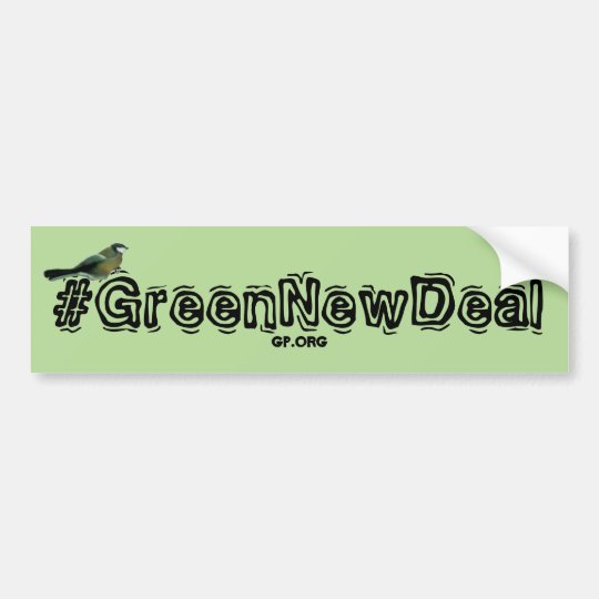 Green New Deal Bumper Sticker | Zazzle.com